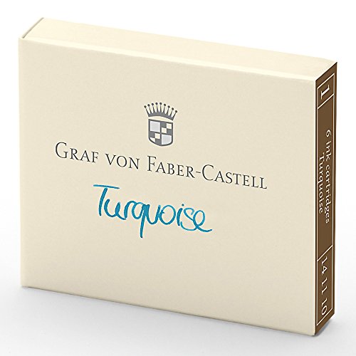 Faber-Castell Graf von 6 ink cartridges Turquoise 141110