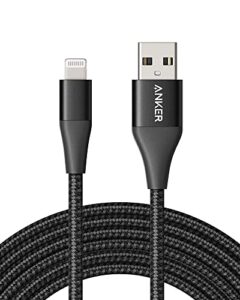 anker 551 usb-a to lightning cable (10ft), mfi certified iphone cable for flawless compatibility with iphone iphone 13 13 pro 12 pro max 12 11 x xs xr 8 plus and more(black)