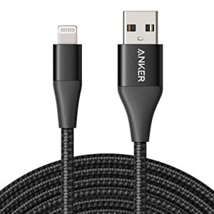 Anker 551 USB-A to Lightning Cable (10ft), MFi Certified iPhone Cable for Flawless Compatibility with iPhone iPhone 13 13 Pro 12 Pro Max 12 11 X XS XR 8 Plus and More(Black)