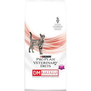 purina pro plan veterinary diets dm dietetic management feline formula dry cat food - 10 lb. bag