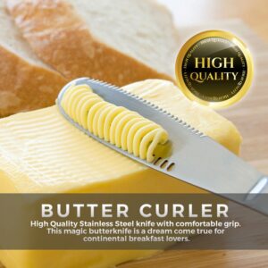 Stainless Steel Butter Spreader, Knife - 3 in 1 Kitchen Gadgets (1)