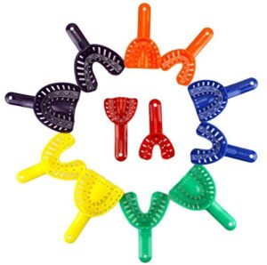 12pcs dental impression tray plastic new 6 sizes autoclavable