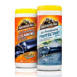 armor all air freshening wipes car interior cleaning & protectant