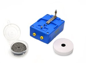 ticker tape timer device - for measuring speed & acceleration - includes ticker tape, carbon disks, instructions - eisco labs