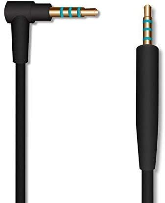 Sqrmekoko Inline Mic Remote Audio Cable Cord Line for Bose QuietComfort 25 QC25 Headphones (Black)