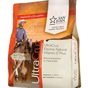 UltraCruz Equine Natural Vitamin E Plus Supplement for Horses, 2 lb, Pellet (13 Day Supply)