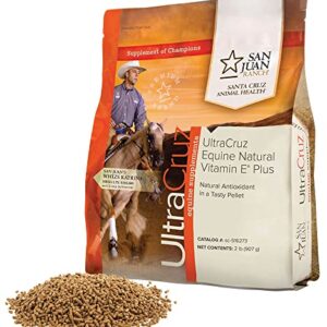 UltraCruz Equine Natural Vitamin E Plus Supplement for Horses, 2 lb, Pellet (13 Day Supply)