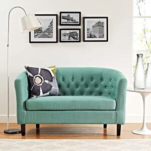 Modway Prospect Upholstered Contemporary Modern Loveseat In Laguna