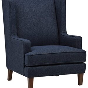 Amazon Brand – Stone & Beam Highland Modern Living Room Wingback Accent Chair, 31.9"W, Denim