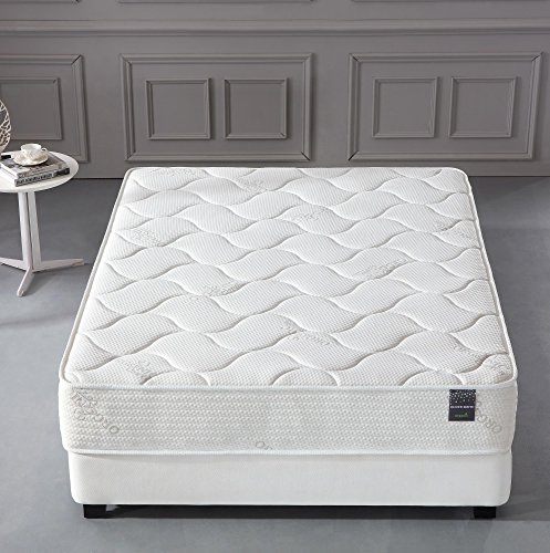 Oliver Smith - Organic Cotton - 10 Inch - Comfort Firm Sleep - Cool Memory Foam & Pocket Spring Mattress - Green Foam Certified - Full