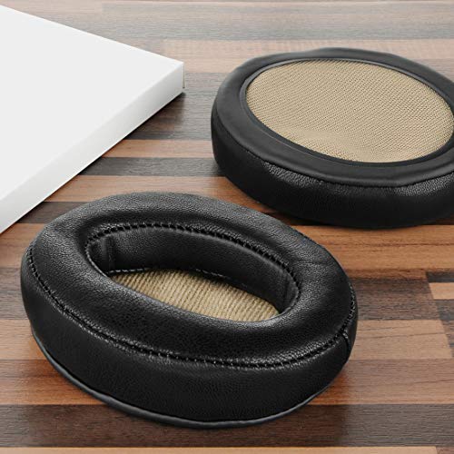 Geekria QuickFit Replacement Ear Pads for Sennheiser Momentum 2.0 Over-Ear Headphones Ear Cushions, Headset Earpads, Ear Cups Cover Repair Parts (Black)