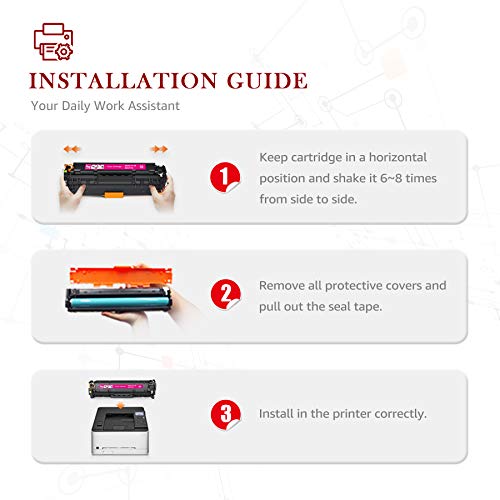 Toner Kingdom Remanufactured Toner Cartridge Replacement for HP 305 305A 305X 312 312A 312X for HP LaserJet Pro 400 300 Color MFP M451dn M451nw M475dn M476nw M476dw M351A M375nw toner Printer (4 Pack)