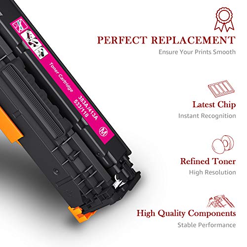 Toner Kingdom Remanufactured Toner Cartridge Replacement for HP 305 305A 305X 312 312A 312X for HP LaserJet Pro 400 300 Color MFP M451dn M451nw M475dn M476nw M476dw M351A M375nw toner Printer (4 Pack)