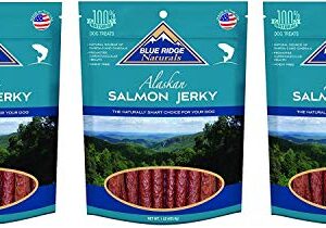 Blue Ridge Naturals (3 Pack) Oven Baked Salmon Jerky Dog Treats, 3 Pounds Total