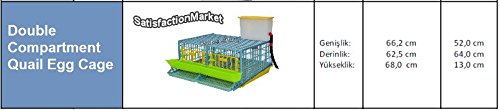 Quail Cage Two Compartment, The Patented Design, First in The World, Professional Quail Egg cage