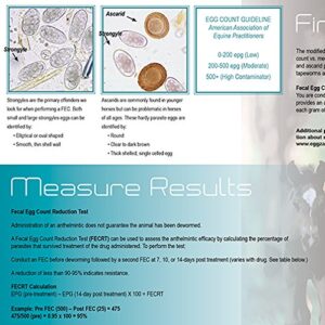 Microscope Kit for Fecal Egg Count, by Eggzamin. Accessories for Testing and How-to Guide to Test Your Animals for parasites Before deworming.