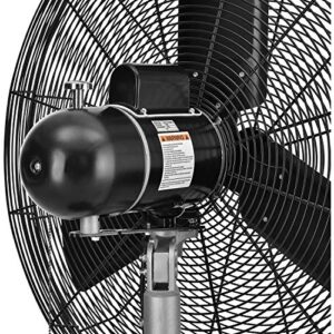 Continental Dynamics CD Premium 30" Oscillating Wall Mount Fan, TEFC Motor, 11,500 CFM, 1/2 HP