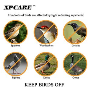 XPCARE Scare Tape Ribbon - 150ft x 2in PET Reflective Tape Keep Wildlife and Property Protected