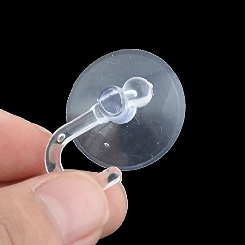 uxcell Rubber Family Window Glass Wall Suction Cup Hook Sucker Hanger 25mm Dia 23pcs Clear