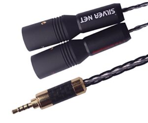 p2.5-m2 hifi hi end 2.5mm trrs balanced male to 2 xlr male cable, for astell&kern ak100ii, ak120ii, ak240, ak380, ak320, dp-x1a, fiio x5iii, xdp-300r, ibasso dx200, kann etc. (3.2ft (1m))