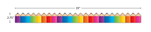 Teacher Created Resources 3496 Colored Pencils Die-Cut Border Trim