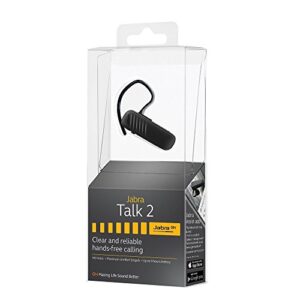 Jabra Talk 2 Bluetooth Headset with HD Voice Technology - 100-92330000-02, Black