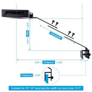 hipargero Aquarium Light –3rd Generation A029 Aquarium LED Light 30 Watts Saltwater Light with Touch Control, 5W LED Chips for Coral Reef Nano Fish Tank Marine Tanks with Timer & Screen