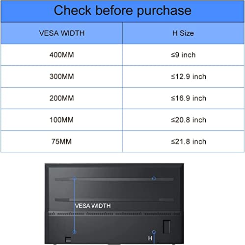 Suptek Table Top TV Stand, Screen Monitor Riser for 22-65 inches LCD Flat Screen TV, VESA up to 800x400mm