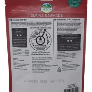 Simple Rewards Small Animal Treats 3 Flavor Variety Bundle (1) Each: Baked Cranberry, Freeze Dried Bananas, Baked Veggie, 1-2 Ounces