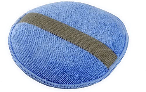 Glart 46PP Microfibre Hand polishing Sponge Set of 6, 130x25 mm, Wax applicator pad for waxes, Polishes, Paint Cleaner, car Polish, Motorcycle Polish,Instead of polishing Machine