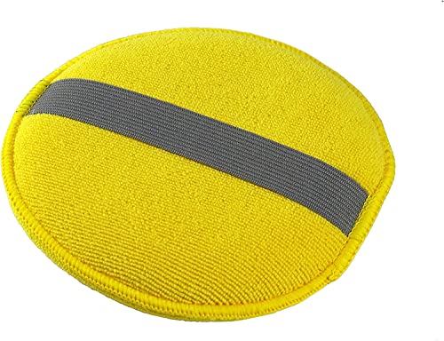 Glart 46PP Microfibre Hand polishing Sponge Set of 6, 130x25 mm, Wax applicator pad for waxes, Polishes, Paint Cleaner, car Polish, Motorcycle Polish,Instead of polishing Machine