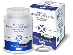 dca - sodium dichloroacetate 500mg - purity >99.9%, made in europe, by dca-lab, certificate of analysis included, tested in a certified laboratory, buy directly from manufacturer, 120 capsules