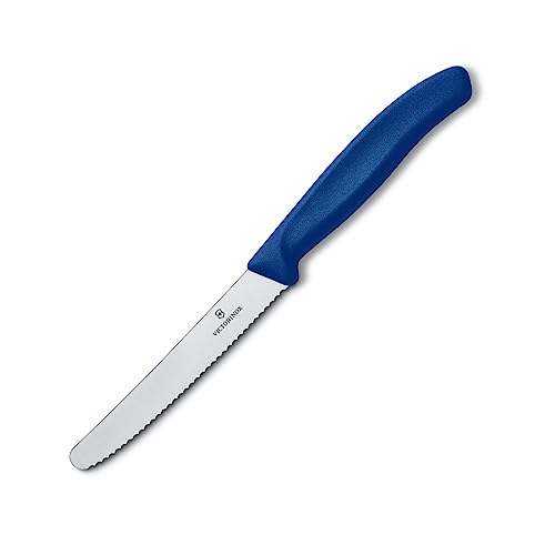 Victorinox Swiss Classic Tomato and Table Set, 6 Pieces Paring Knife, Set of 6, Blue