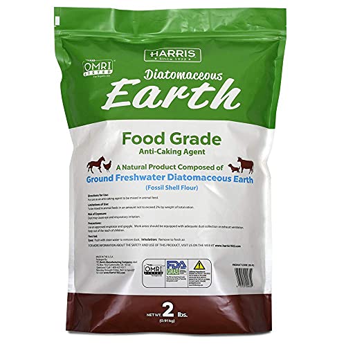 HARRIS Diatomaceous Earth Food Grade, 2lb with Powder Duster Included in The Bag