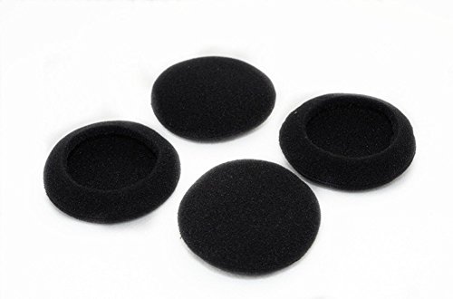 YunYiYi 5 Pairs Black Foam Replacement Earpads Sponge Ear Pads Pillow Cushion Cover Cups Compatible with Sennheiser PC25 PC30 PC31 PC35 PC36 Headphones Headset