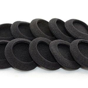 YunYiYi 5 Pairs Black Foam Replacement Earpads Sponge Ear Pads Pillow Cushion Cover Cups Compatible with Sennheiser PC25 PC30 PC31 PC35 PC36 Headphones Headset