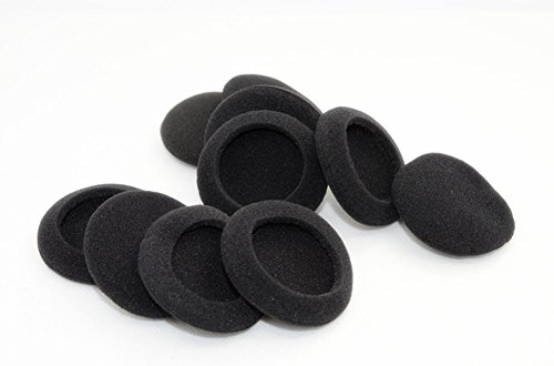 YunYiYi 5 Pairs Black Foam Replacement Earpads Sponge Ear Pads Pillow Cushion Cover Cups Compatible with Sennheiser PC25 PC30 PC31 PC35 PC36 Headphones Headset