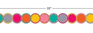 Teacher Created Resources Tropical Punch Circles Die-Cut Border Trim