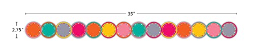 Teacher Created Resources Tropical Punch Circles Die-Cut Border Trim