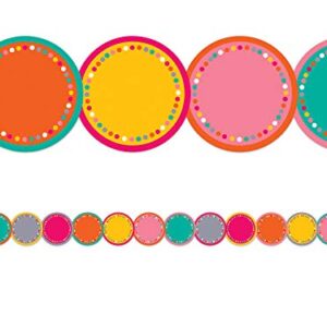 Teacher Created Resources Tropical Punch Circles Die-Cut Border Trim