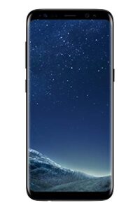 samsung galaxy s8 g950fd 64gb midnight black, dual sim, 5.8 inches, 4gb ram, gsm unlocked international model, no warranty