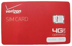 new verizon wireless 4g lte nano sim card nfc - 4ff - genuine oem for service (10 pieces)