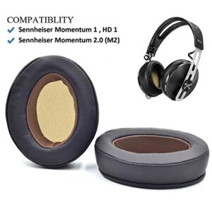 Momentum 2 Ear Pads - Replacement Ear Cushion Compatible with Sennheiser HD1 Momentum 1 Momentum 2.0 (M2) Wireless Over Ear Headphones