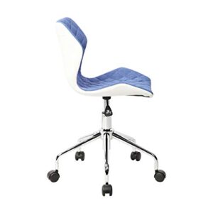 Techni Mobili Modern Height Adjustable Office Task Chair, Blue