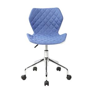 Techni Mobili Modern Height Adjustable Office Task Chair, Blue