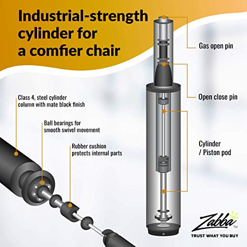 OFFICE OWL Office Chair Cylinder Replacement - Includes Removal Tool, Gloves, Gas Cylinder w/Hydraulic Piston