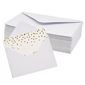 48 Gold Thank You Cards with Envelopes Gold Foil Metallic Dots Bulk Elegant Classy Sparkle Blank for Wedding Baby Shower Bridal Notes Graduation Engagement Birthday