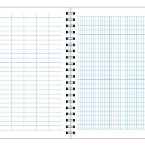 Elan Publishing Company - E64-8x4W Org E64-8x4W Wire-O Field Surveying Book 4 ⅞ x 7 ¼ Bright Orange Stiff Cover