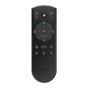 pdp universal ps5/ps4 media remote control, playstation gaming remote compatible with sony playstation 5 and playstation 4, bluetooth detection for up to 4 devices, tv power/input/volume controls