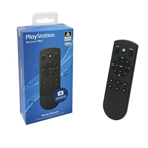 PDP Universal PS5/PS4 Media Remote Control, Playstation Gaming Remote Compatible with Sony Playstation 5 and Playstation 4, Bluetooth Detection for up to 4 Devices, TV Power/Input/Volume Controls